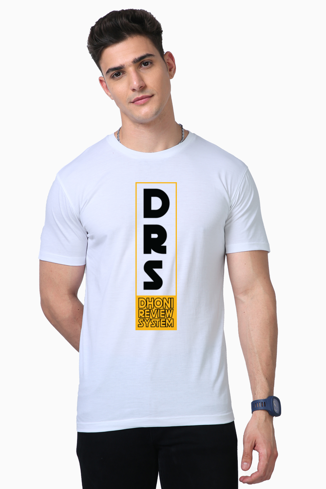 Dhoni Review System – Men Supima T-shirt | Rush Adren x CSK – RUSH ADREN