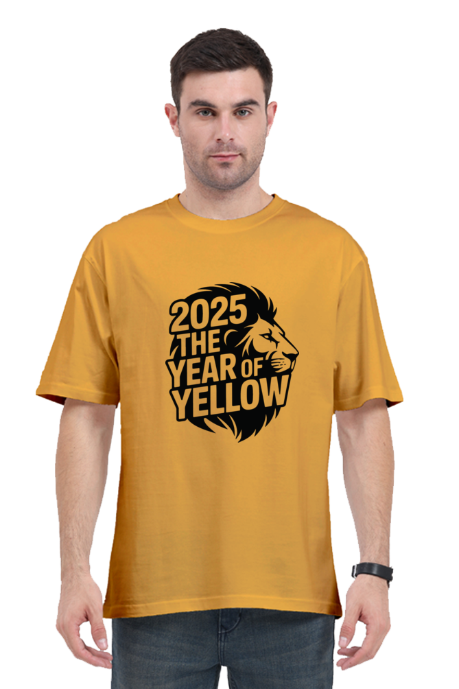 2025: The Year of Yellow – Men Oversized Classic T-shirt – RUSH ADREN